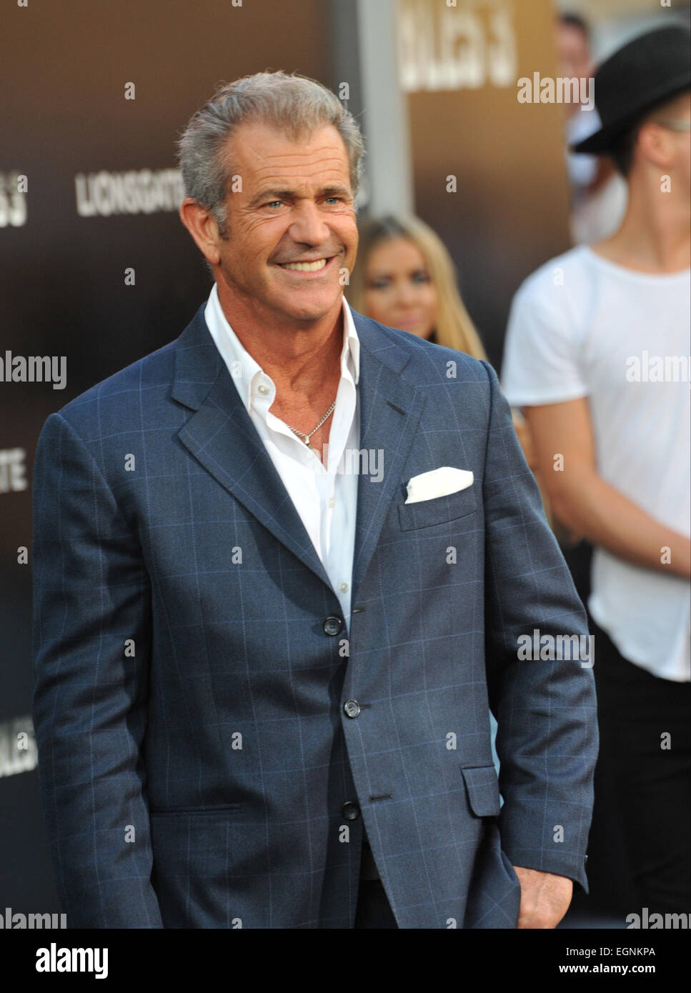 LOS ANGELES, CA - 11. August 2014: Mel Gibson bei der Los Angeles ...