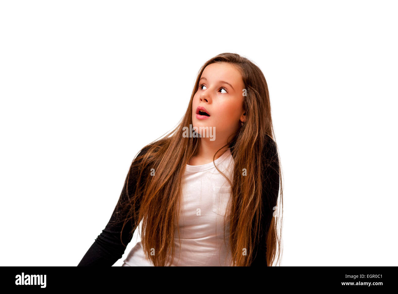 Erstaunt mädchen -Fotos und -Bildmaterial in hoher Auflösung – Alamy
