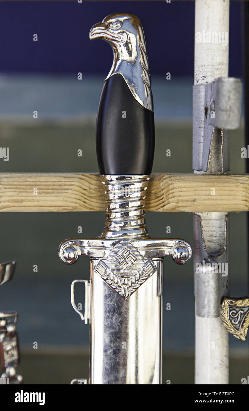 Altes Nazi-Messer, Detail Messer Krieg, Pistole Tod Stockfotografie - Alamy