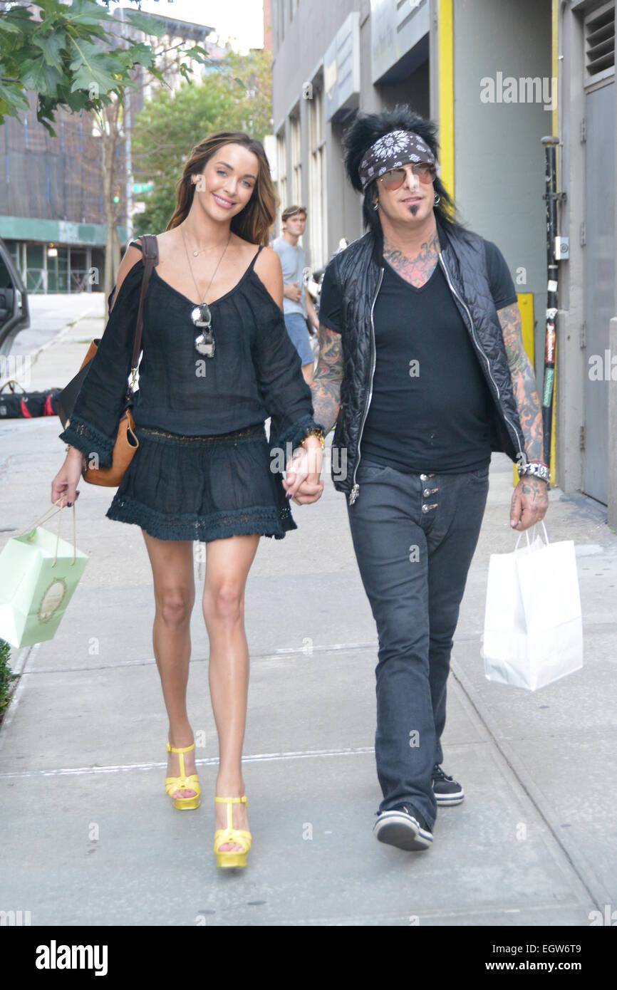 Nikki Sixx und Courtney Bingham in New York Featuring: Nikki Sixx ...