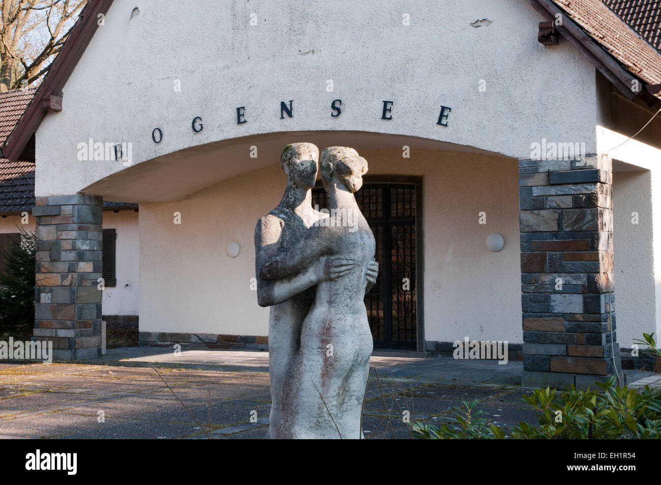 Ehemalige Villa von Joseph Goebbels am See Bogensee, Brandenburg ...