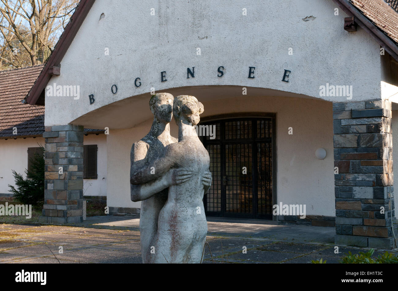 Ehemalige Villa von Joseph Goebbels am See Bogensee, Brandenburg ...