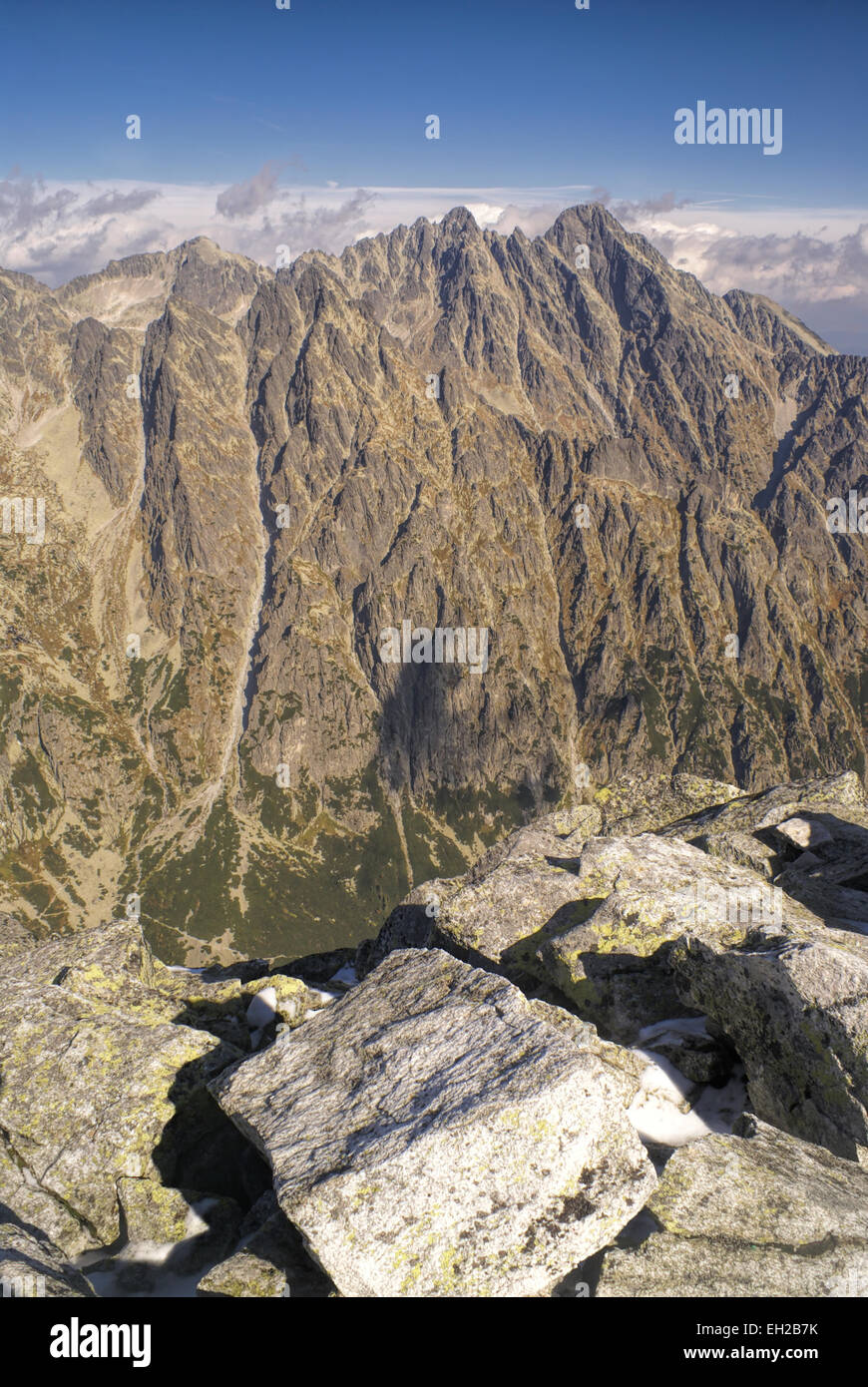 Majestätischen Gipfel der hohen Tatra in der Slowakei von Slavkovsky ...