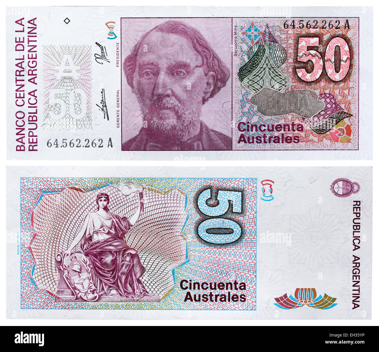 Banknote argentina money currency -Fotos und -Bildmaterial in hoher ...