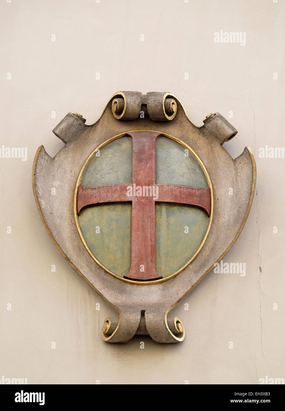 Fassade-Wappen auf der Landhaus-Altstadt Weltkulturerbe von der UNESCO ...