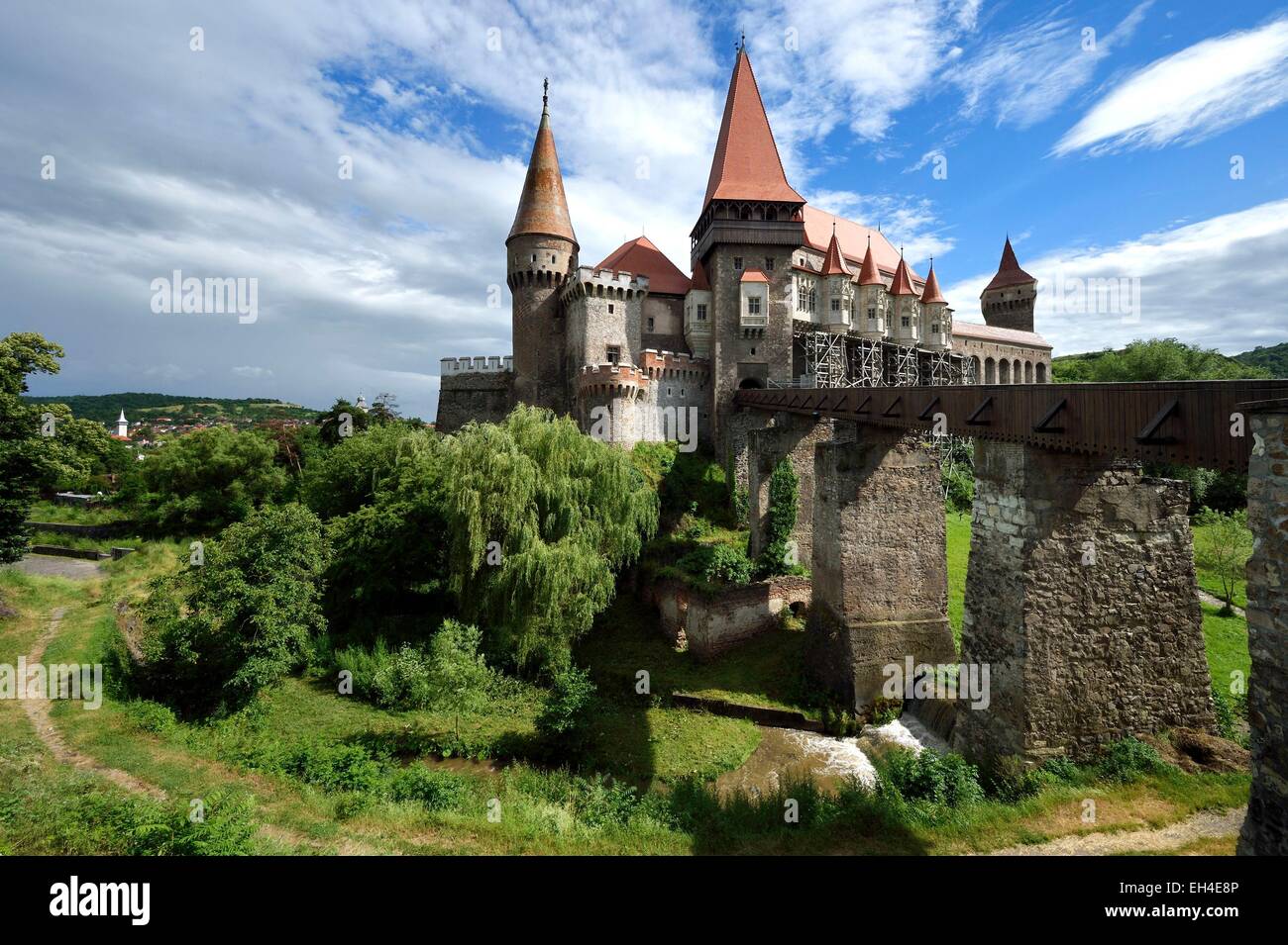 Rumänien, Transsilvanien, Hunedoara, Hunyad Schlosses oder Corvin Burg Stockfotografie - Alamy