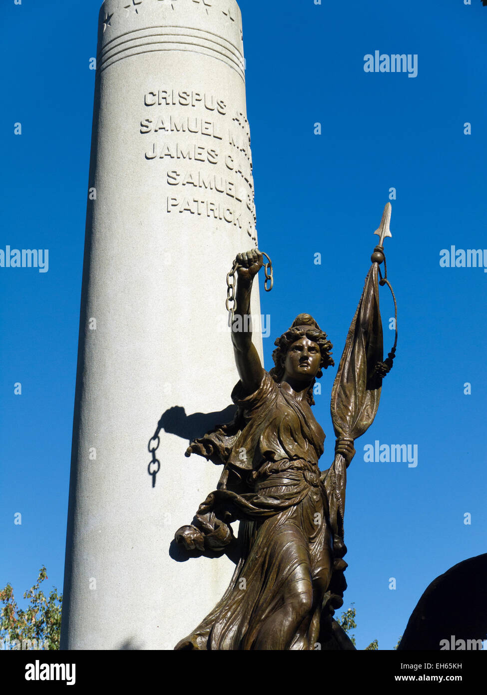 Boston Massacre/Crispus Attucks Memorial Boston Stockfotografie - Alamy Boston Massacre/Crispus Attucks Memorial Boston Stockfotografie - Alamy