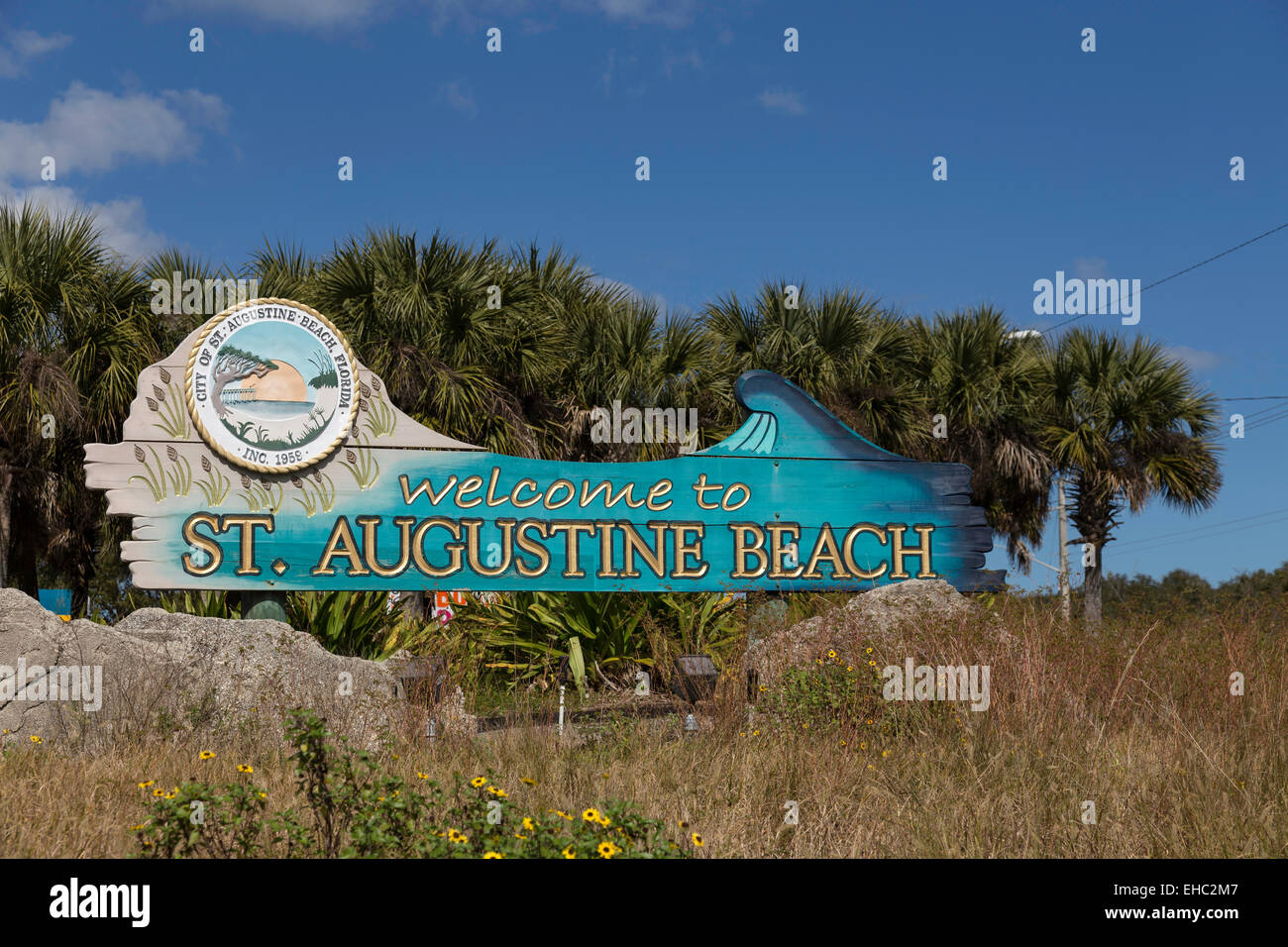 St augustine welcome sign florida -Fotos und -Bildmaterial in hoher ...