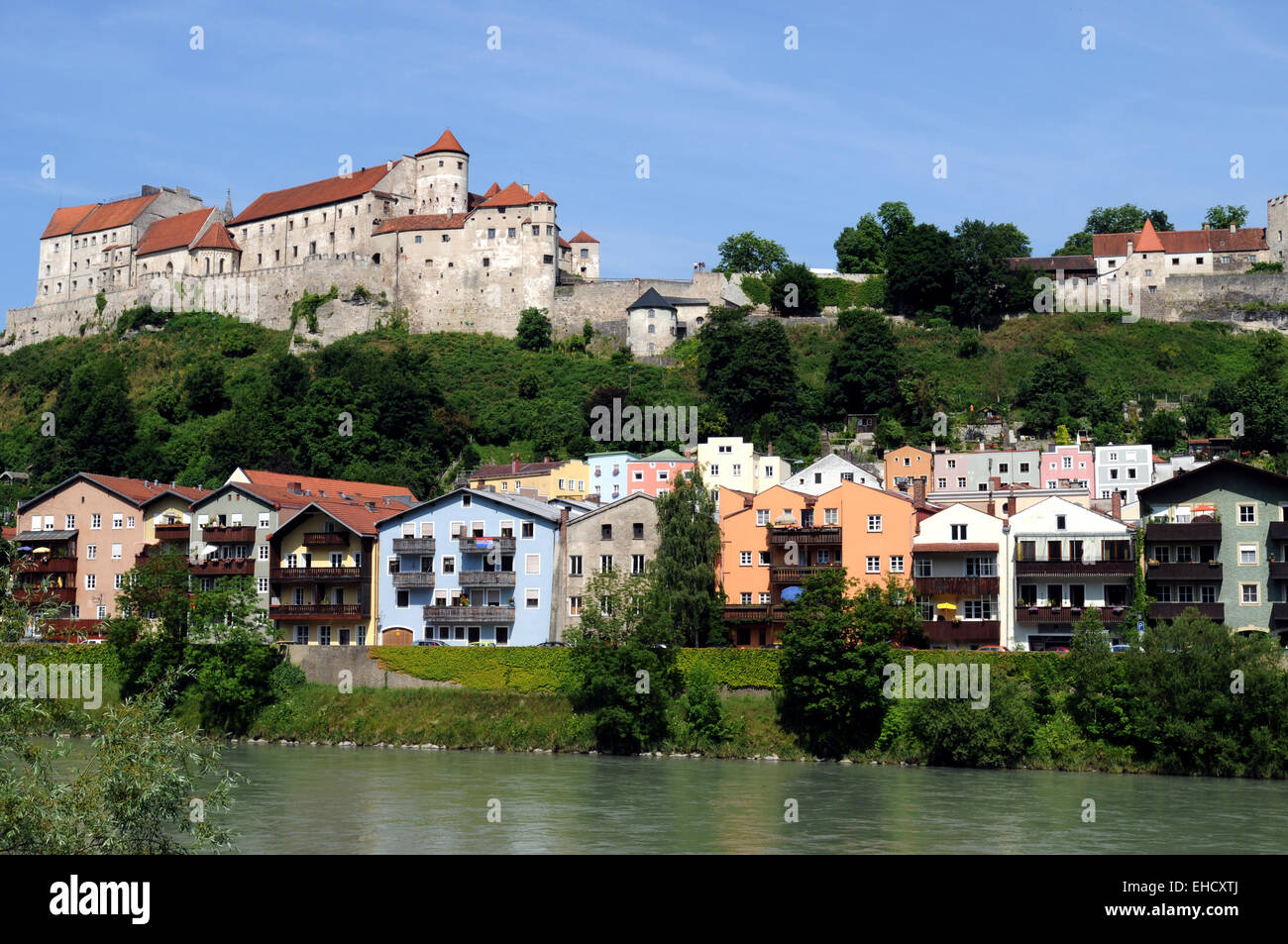 Burghausen Panorama Panoramic View Stockfotos und -bilder Kaufen - Alamy