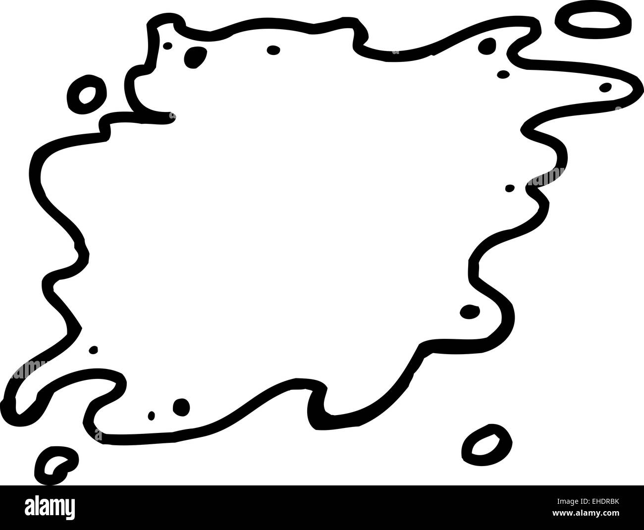 Einer Hand gezeichneten Cartoon ein verschüttetes durcheinander ...