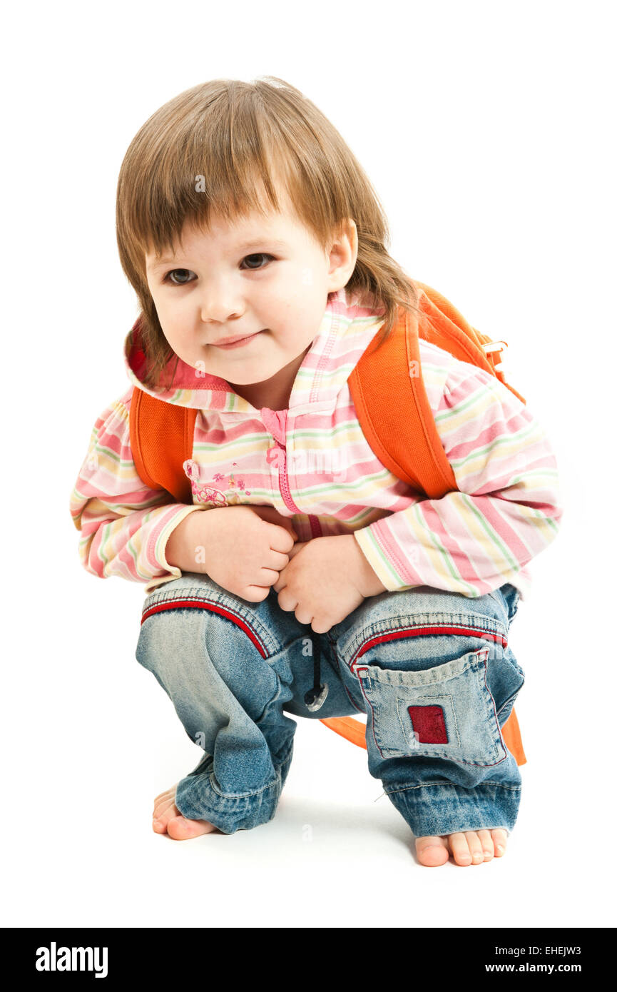 Kind hockend -Fotos und -Bildmaterial in hoher Auflösung – Alamy