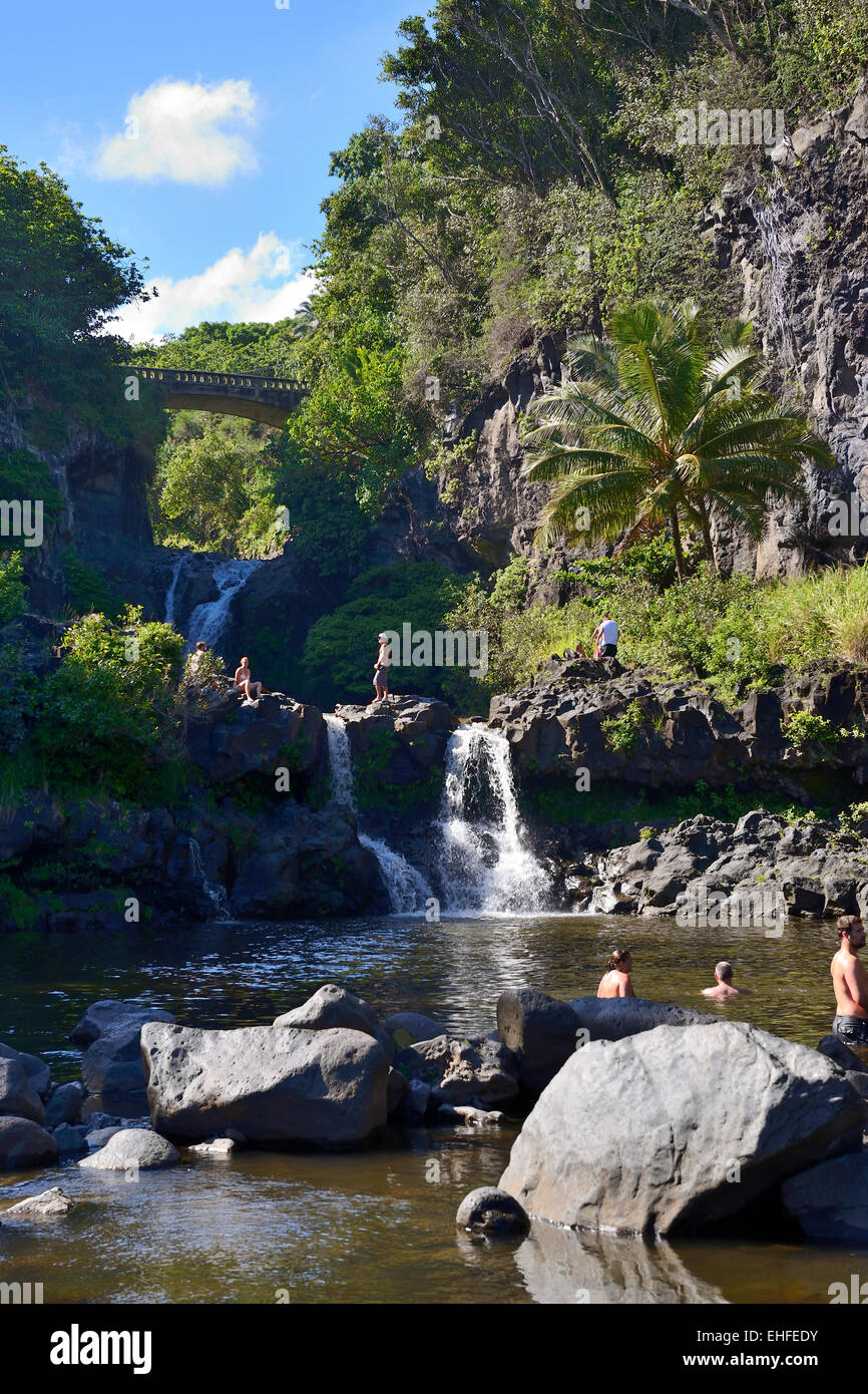 Ohe Gulch im Haleakala National Park, Maui, Hawaii, USA Stockfotografie ...