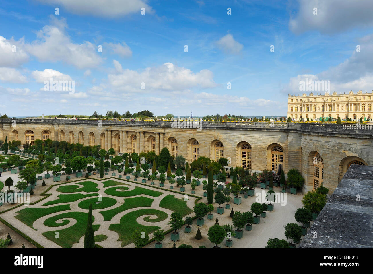 Schloss Versailles Garten und Park Orangerie Ile der Frankreich Europa ...