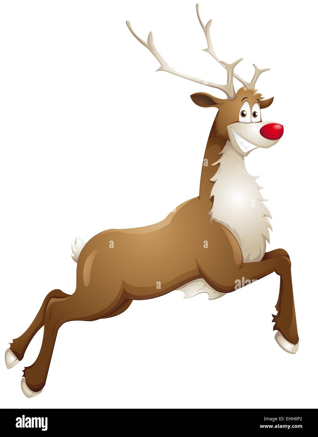 Rentier cartoon Ausgeschnittene Stockfotos und -bilder - Alamy