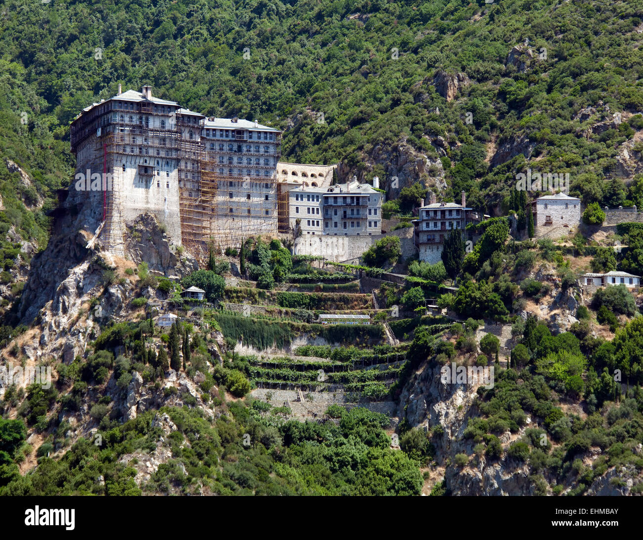 Simonopetra Kloster, Athos-Halbinsel, Berg Athos, Chalkidiki ...