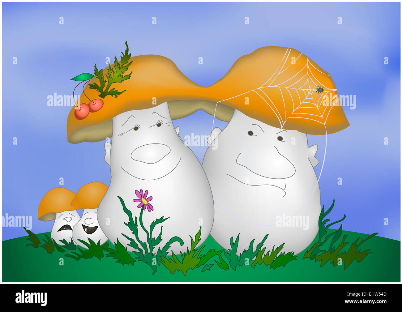 Pilze Cartoon Stockfotos und -bilder Kaufen - Alamy