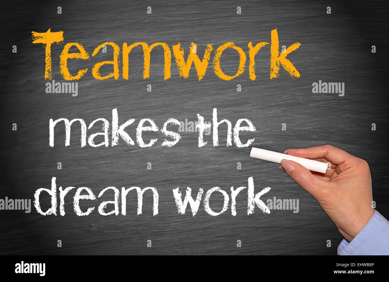 Teamwork makes dream work text -Fotos und -Bildmaterial in hoher ...