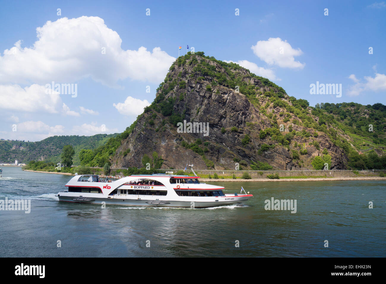 Loreley rock on river rhine -Fotos und -Bildmaterial in hoher Auflösung ...