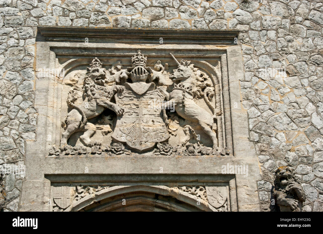 Dover Castle Offiziere neue Kaserne Wappen, England Stockfotografie - Alamy