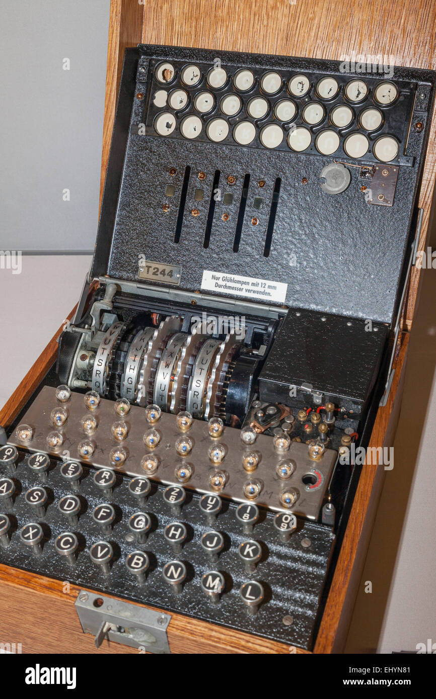 German enigma machine -Fotos und -Bildmaterial in hoher Auflösung – Alamy