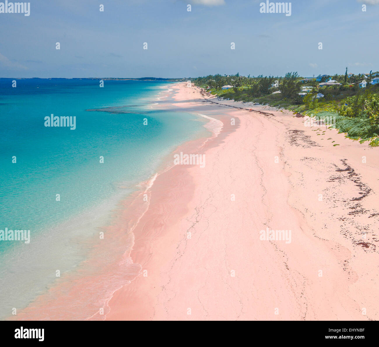 Rosa Sand, Strand, Harbour Island, Bahamas Stockfotografie - Alamy