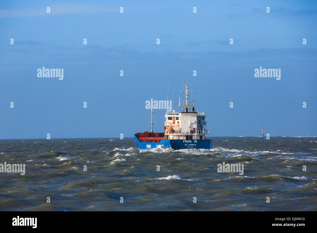 Atlantik, Fracht, Deutschland, Europa, Fracht, Frachter, Himmel ...