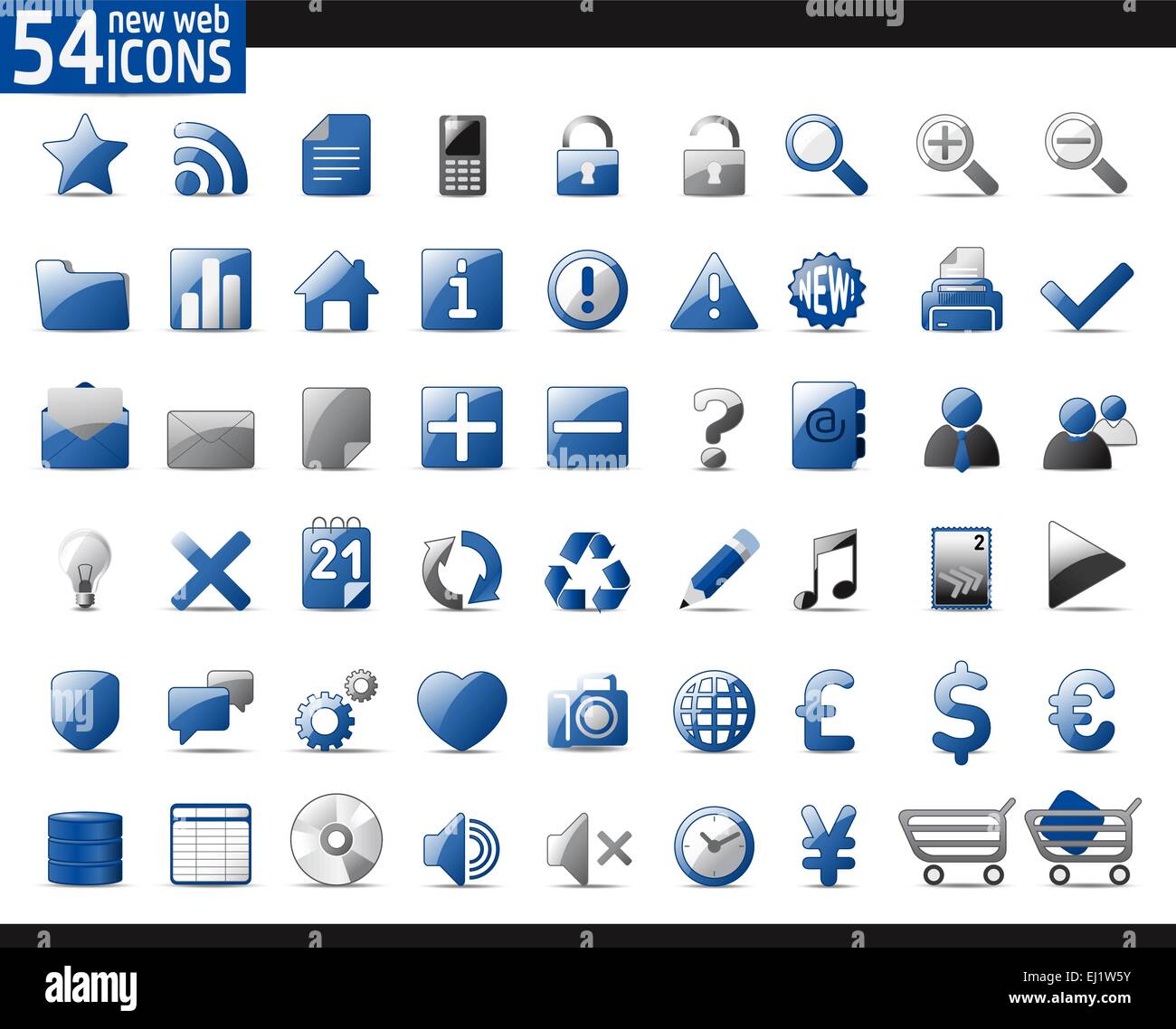 Blaue ordnersymbole Stock-Vektorgrafiken kaufen - Alamy