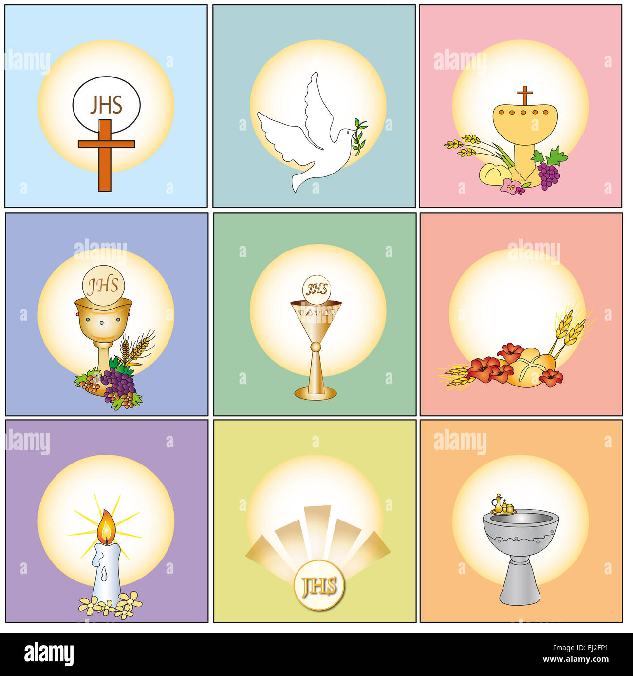 Catholic sacraments symbols -Fotos und -Bildmaterial in hoher Auflösung – Alamy