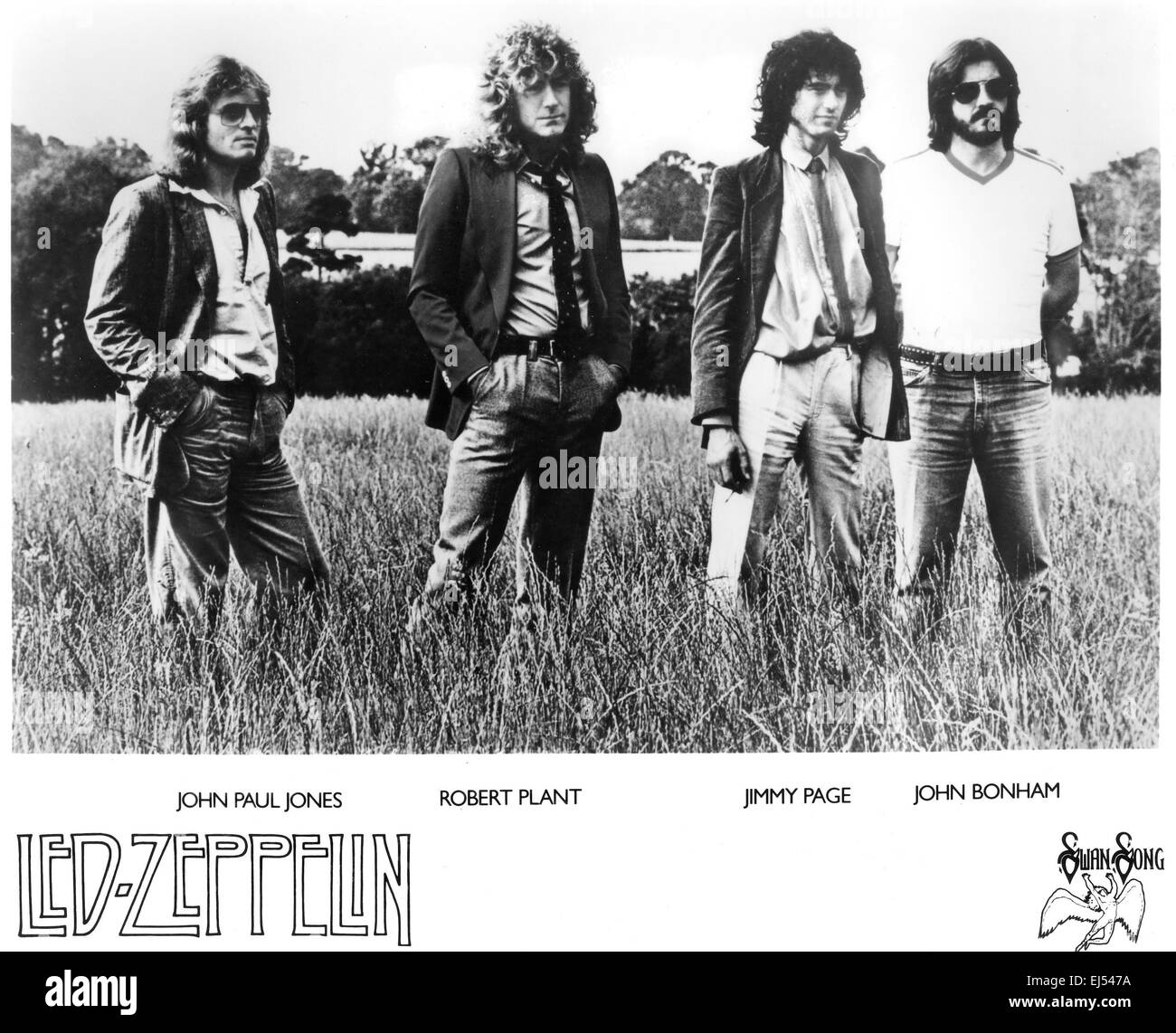 LED ZEPPELIN Promo-Foto von UK-Rock-Gruppe über 1978 Stockfotografie ...