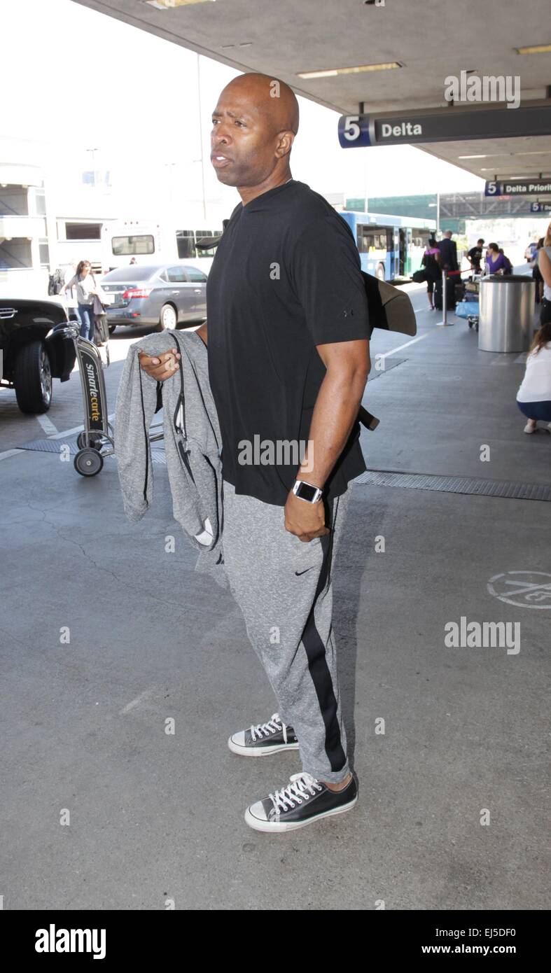 Kenny Smith kommt am Los Angeles International Airport (LAX) Featuring ...
