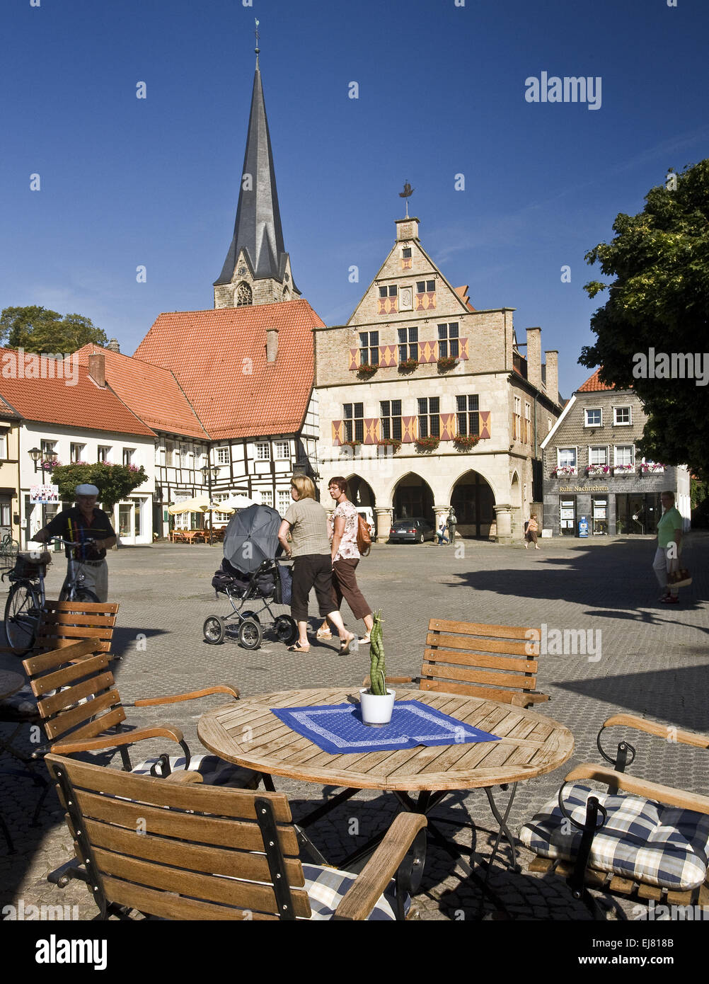 Historische Altstadt, Werne, Deutschland Stockfotografie - Alamy