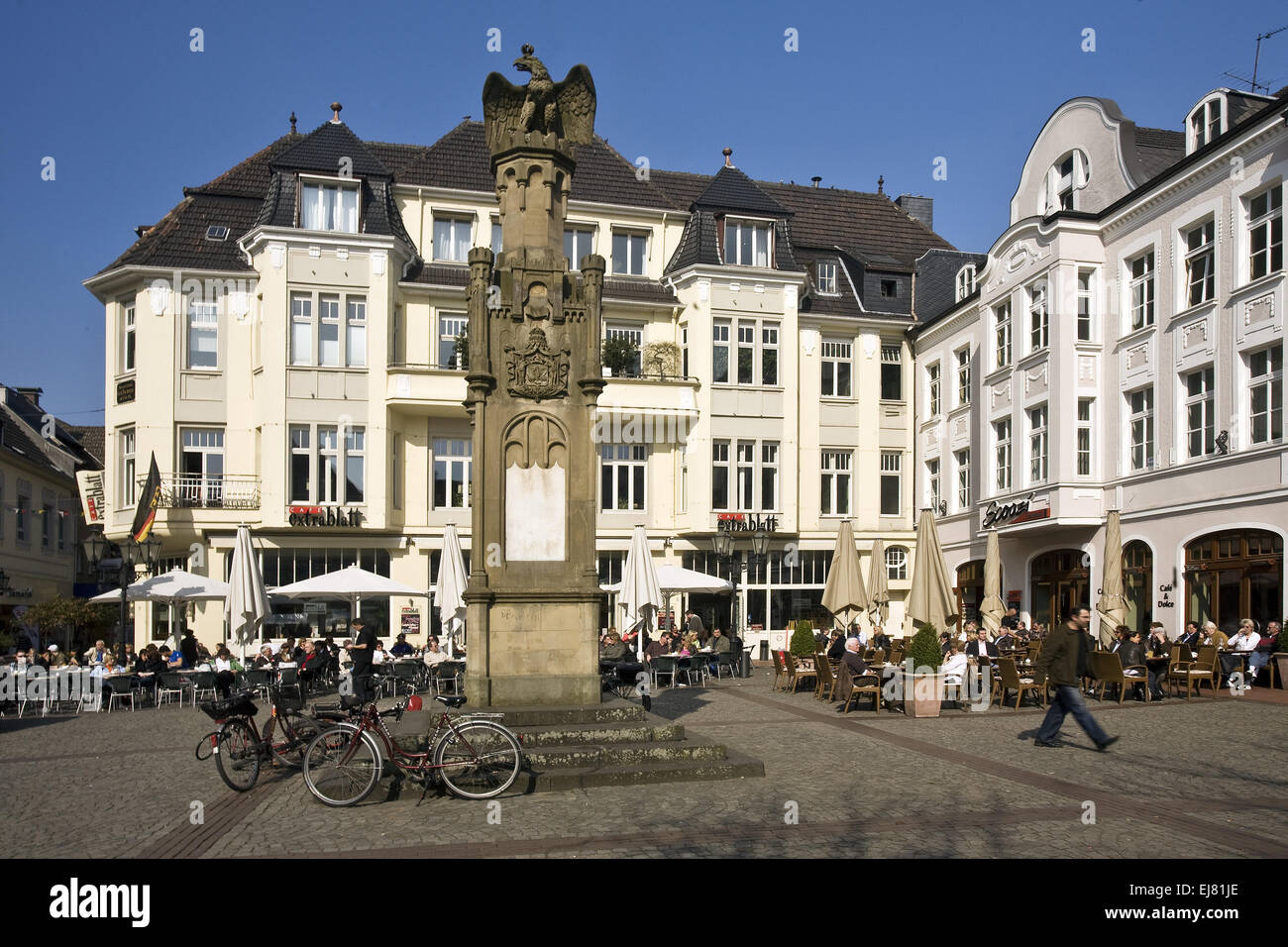 Old Market Square Moers Germany Stockfotos und -bilder Kaufen - Alamy