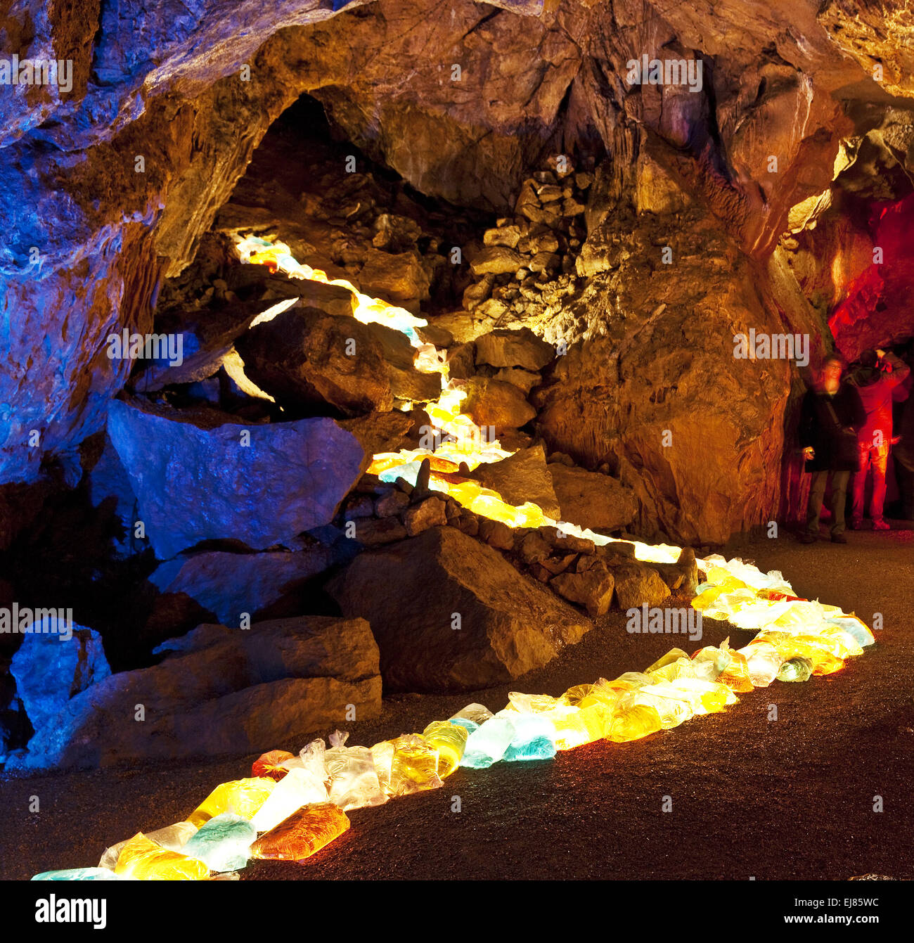 Höhle Leuchten, Dechen Cave, Iserlohn, Deutschland Stockfotografie - Alamy