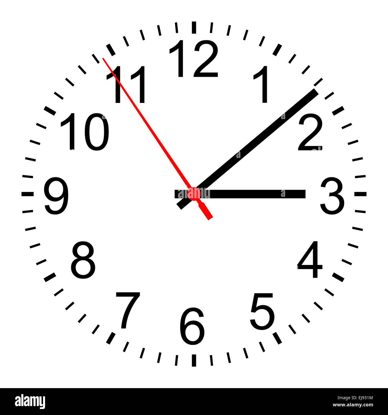 Simple clock face -Fotos und -Bildmaterial in hoher Auflösung – Alamy