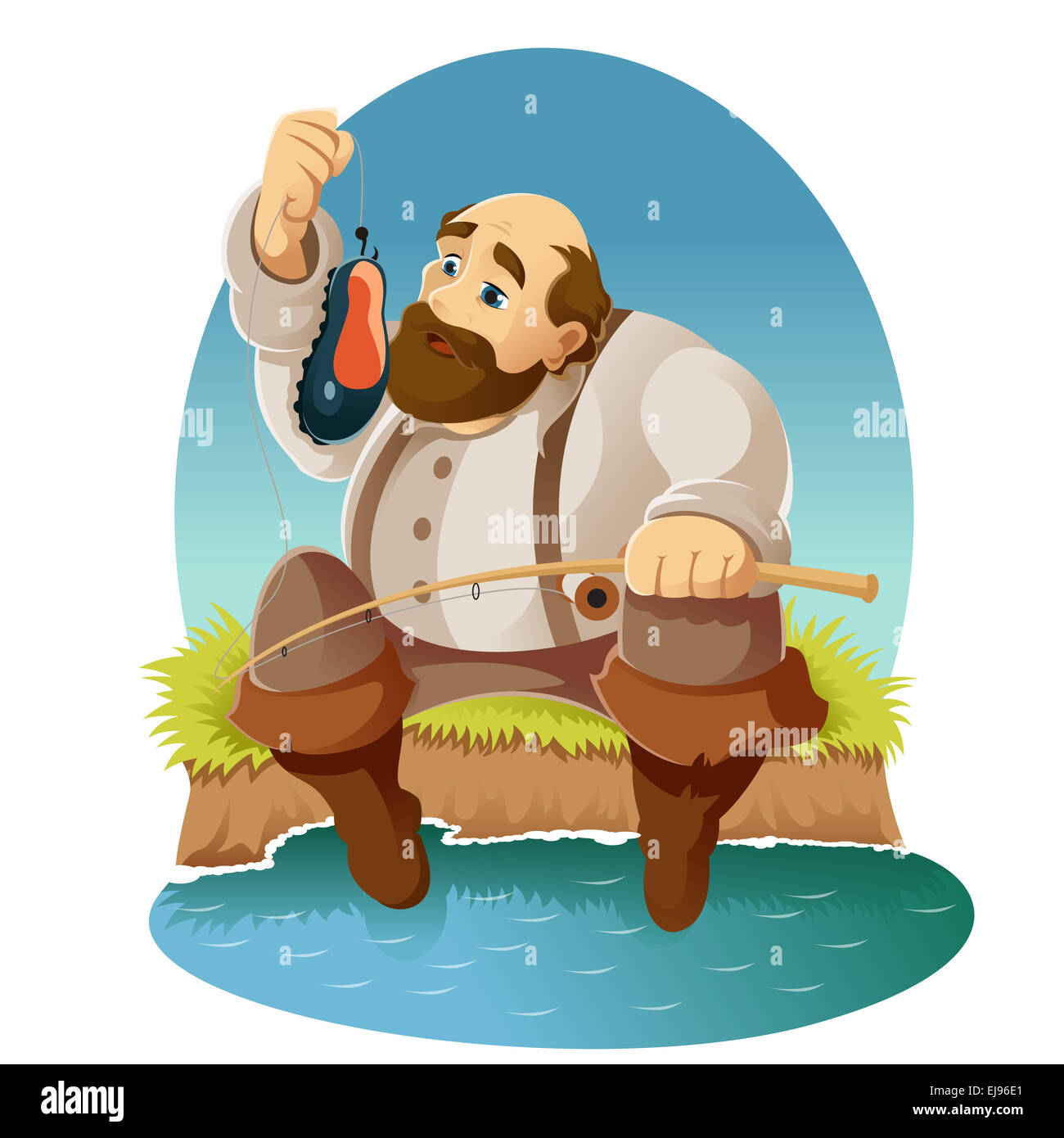 Cartoon fisherman -Fotos und -Bildmaterial in hoher Auflösung – Alamy