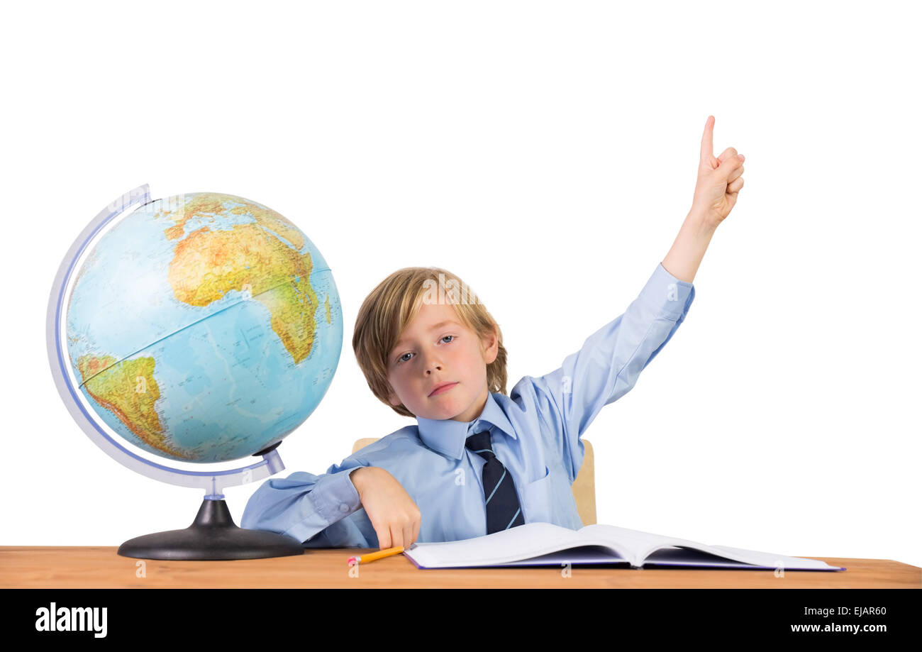 Schüler hebt die hand -Fotos und -Bildmaterial in hoher Auflösung – Alamy