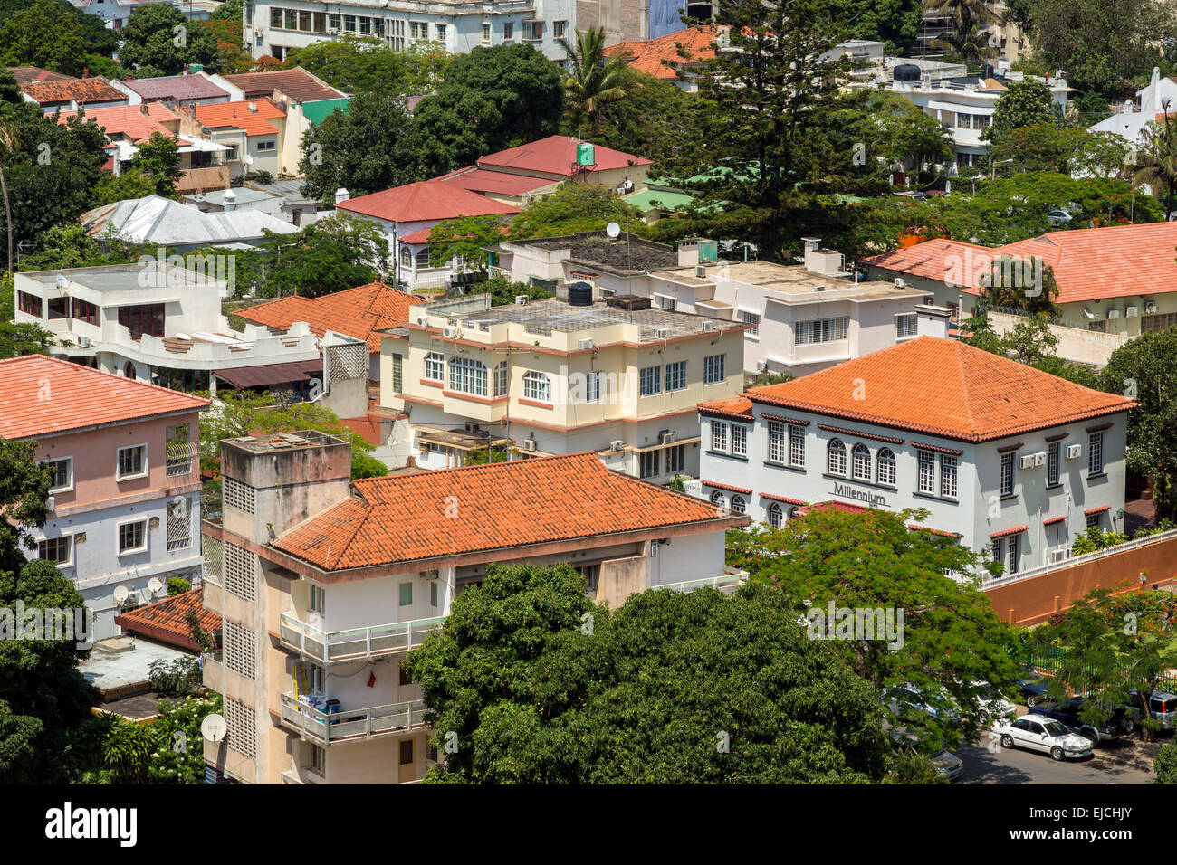 Luftaufnahme der Innenstadt von Maputo Stockfotografie - Alamy