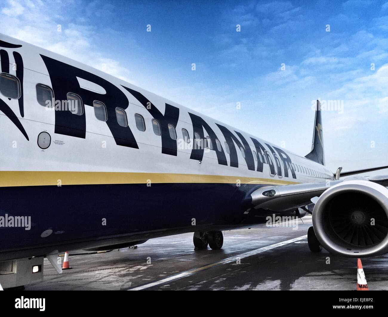 Ryanair-Flug Boeing 737-800 (738 Stockfotografie - Alamy