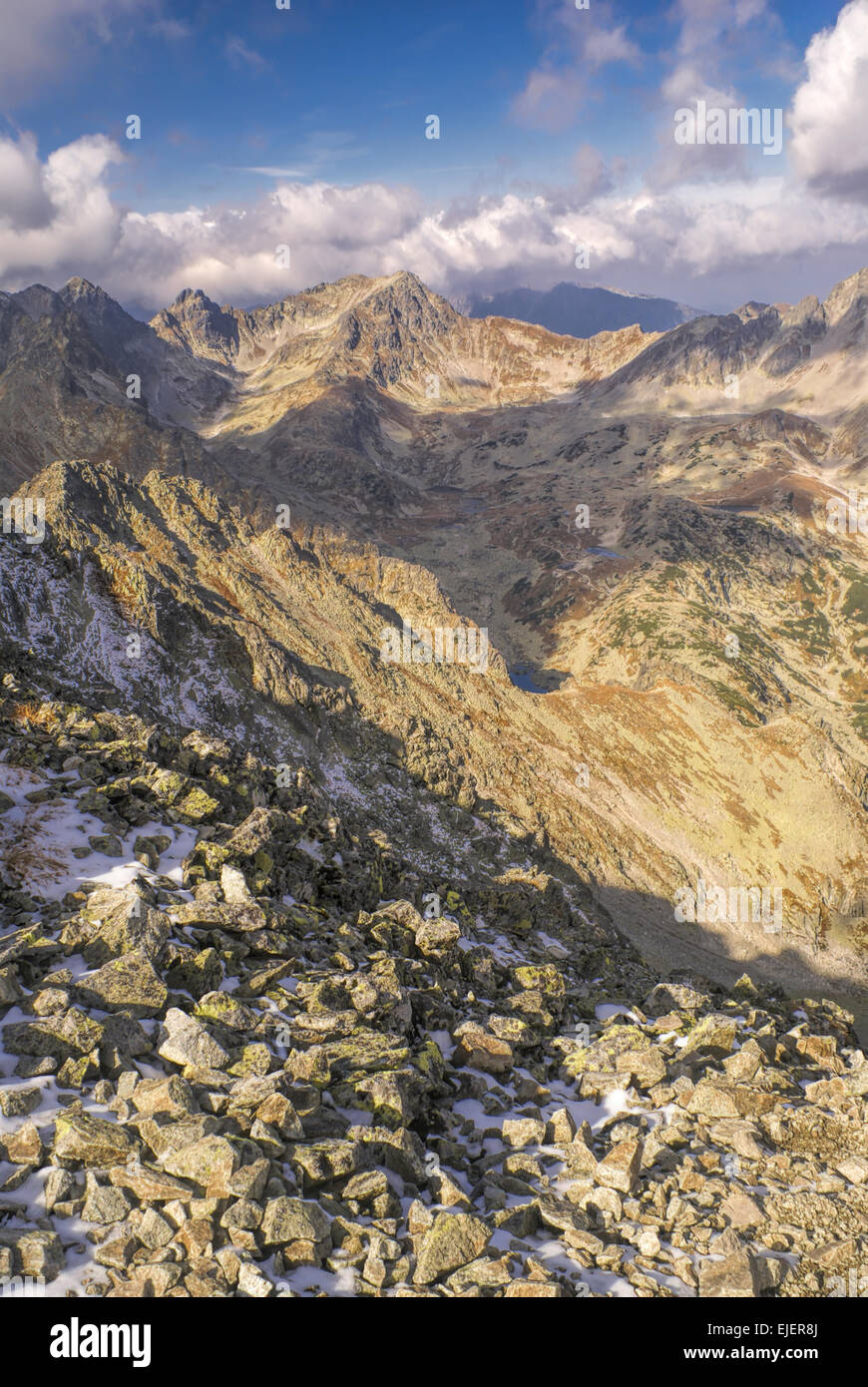 Majestätischen Gipfel der hohen Tatra in der Slowakei von Slavkovsky ...