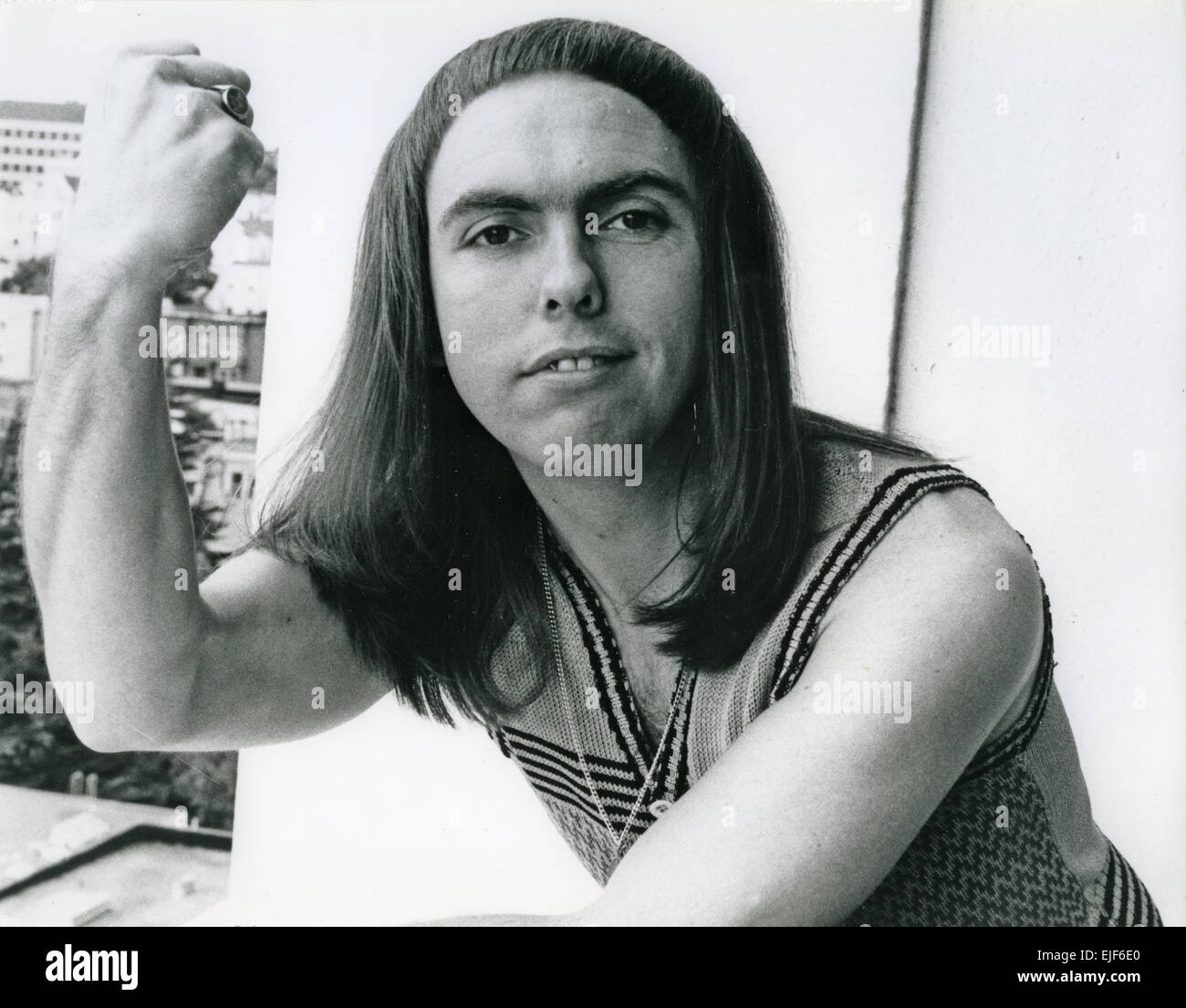 SLADE UK pop-Rock-Gruppe mit Dave Hill in New York im Jahr 1973 ...