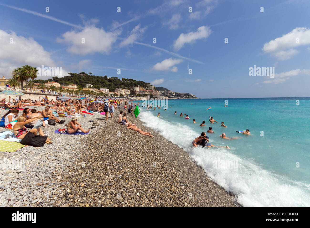 Frankreich, Cote d ' Azur, Nizza, Strand Stockfotografie - Alamy