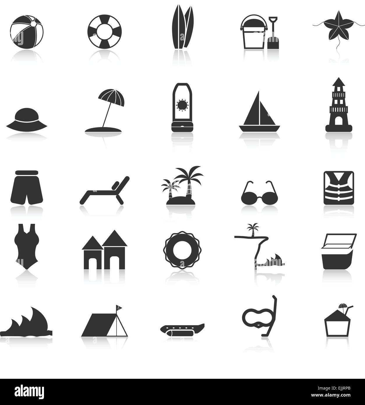 Schiff am strand Stock-Vektorgrafiken kaufen - Alamy