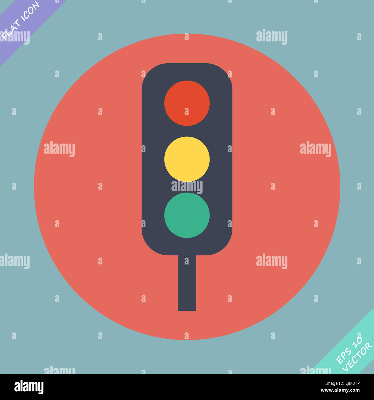 Ampel-Symbol - Vektor-Illustration Stockfotografie - Alamy