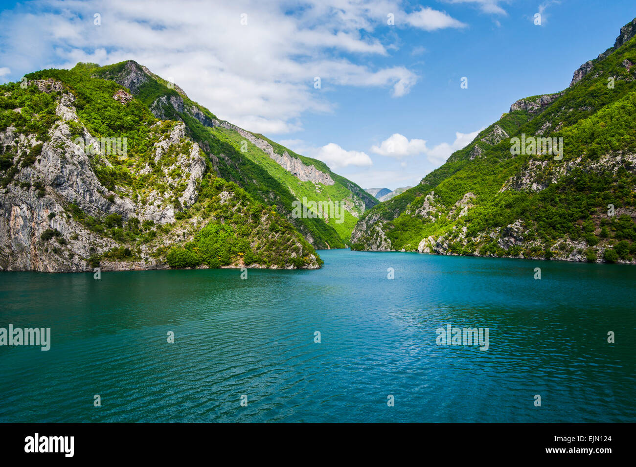 Koman-Stausee, Balkan, Albanien Stockfotografie - Alamy
