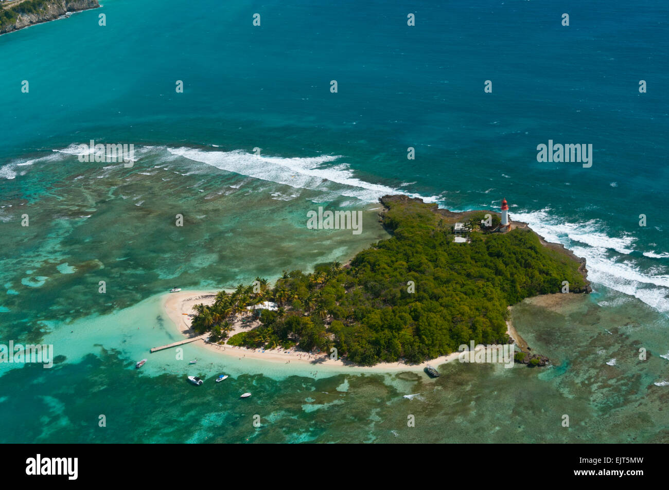 Frankreich. Guadeloupe, Le Gosier, Ilet du Gosier (Luftbild ...