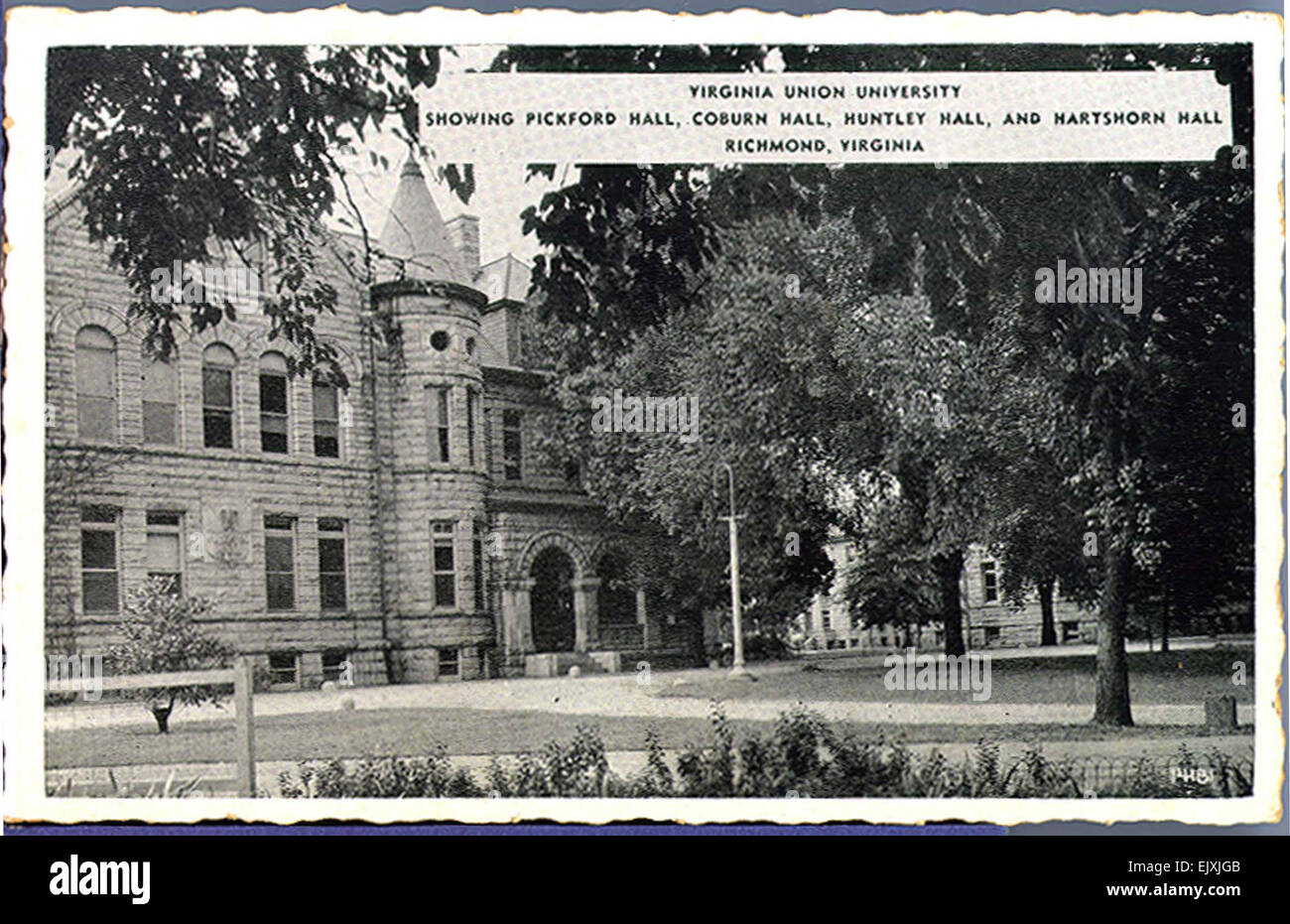 Virginia Union University, zeigt Pickford Hall, Coburn Hall, Huntley ...