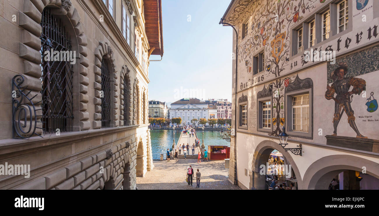 Schweiz, Kanton Luzern, Luzern, Altstadt, altes Rathaus, Guildhall ...
