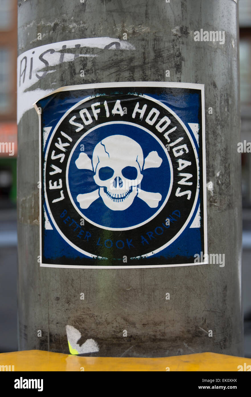 Aufkleber für Levski Sofia Hooligans, Ärger sucht Anhänger der ...