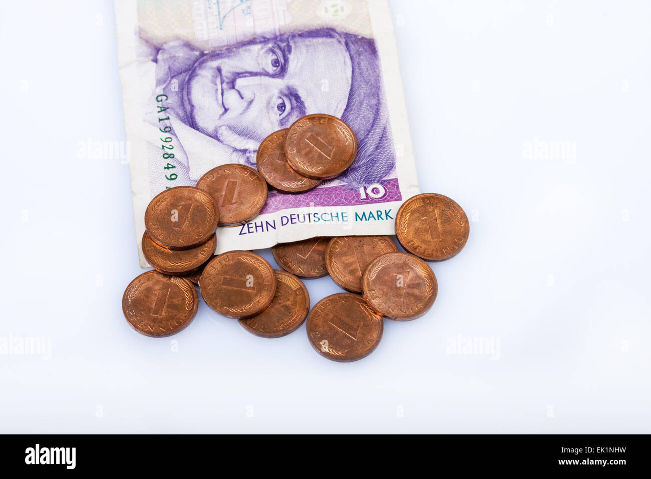 Germany german old currency money mark -Fotos und -Bildmaterial in ...