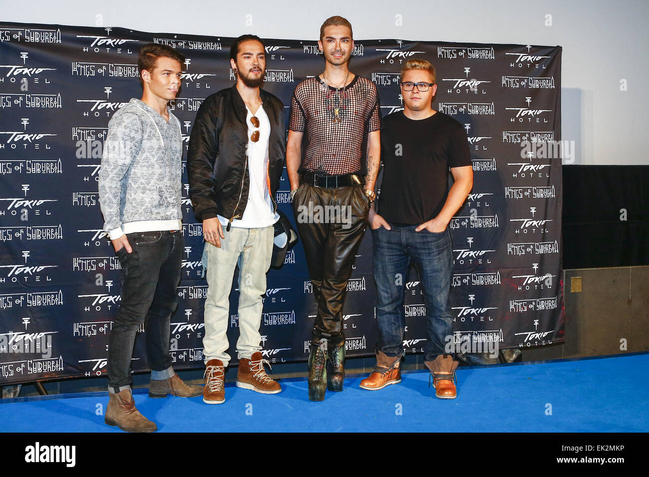 Tokio Hotel Förderung ihres neuen Albums Kings of Suburbia im Kino Babylon. Mitwirkende: Bill ...